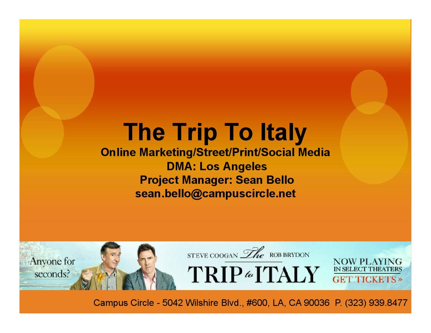 The Trip To Italy by Sean Bello - Issuu