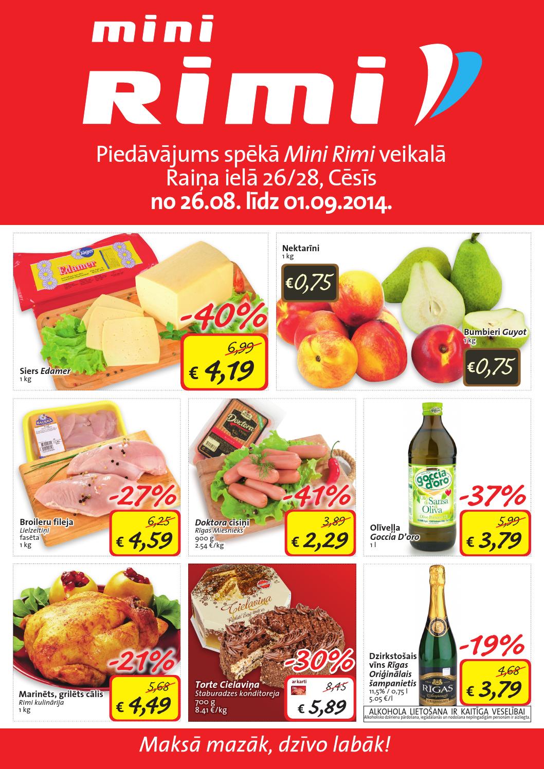 Mini rimi Cēsīs 26.08.-01.09.14 by Rimi - Issuu