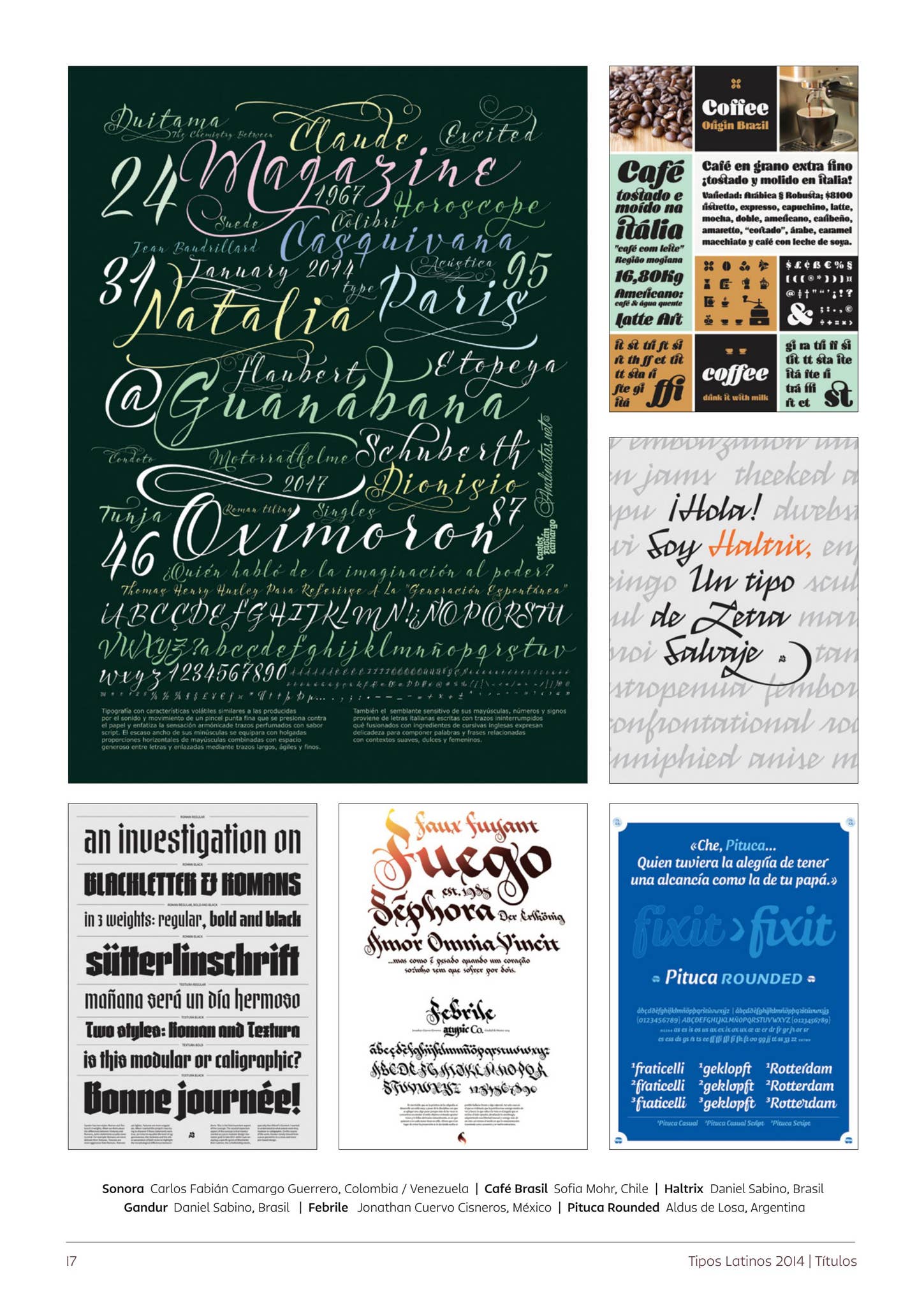 Tipos Latinos 2014 - Ecuador by Grafitat.com - Issuu