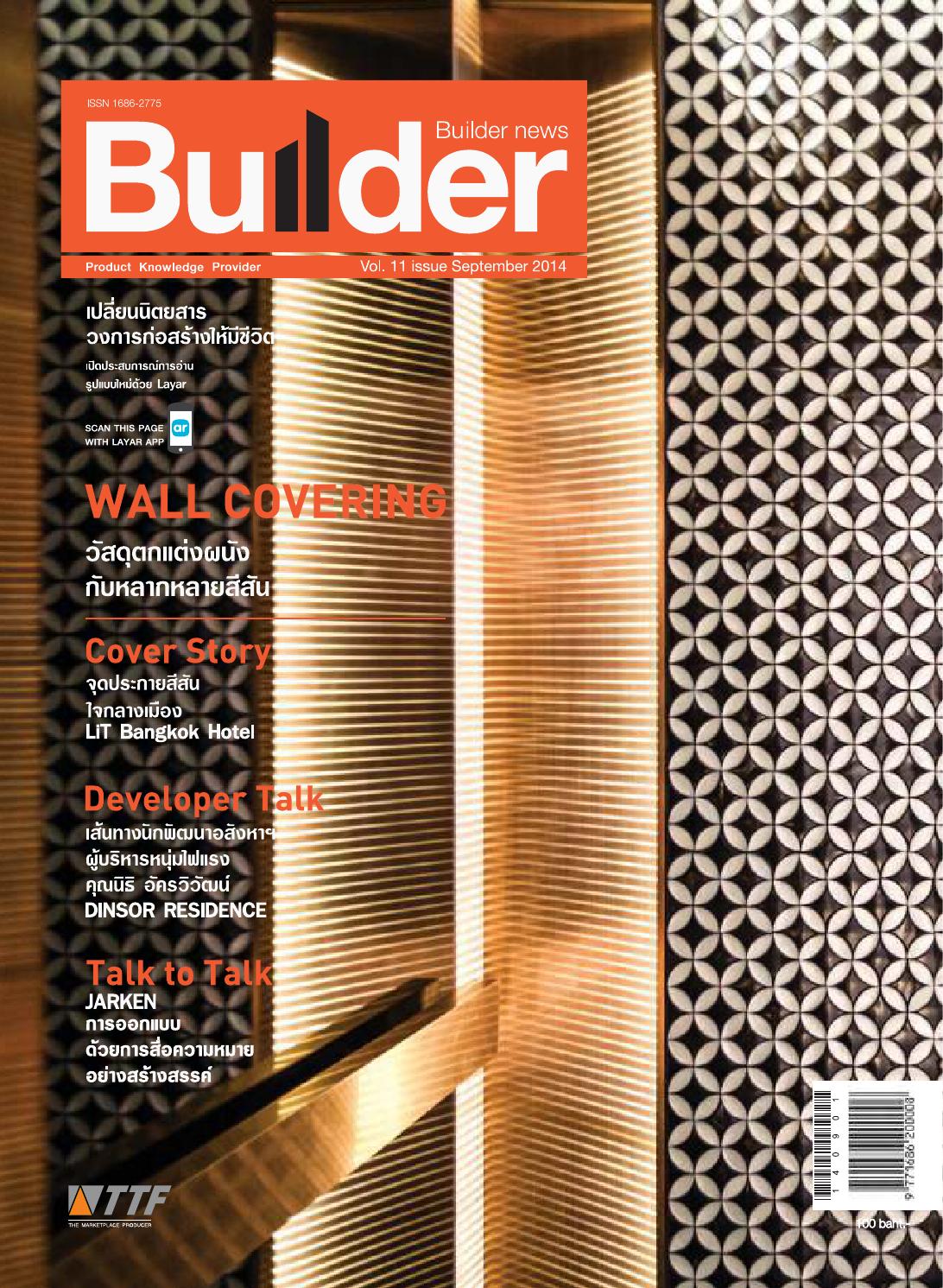 Builder Magazine Vol.11 issue , September 2014 by TTF International Co ...