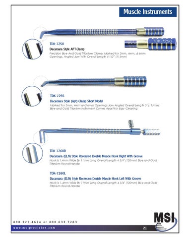 Pediatric Strabismus Muscle by MSI Precision Instruments - Issuu