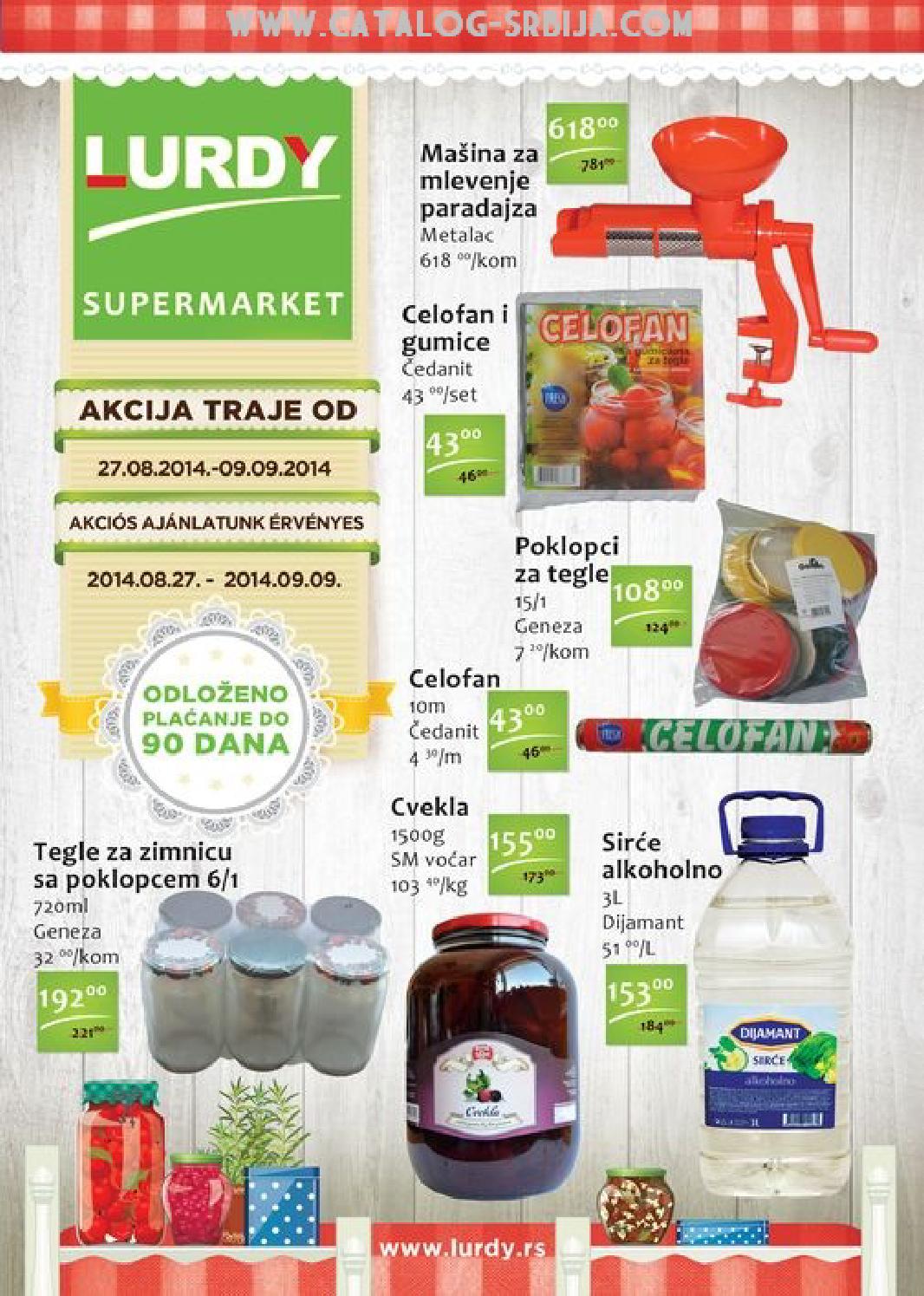 Lurdy katalog supermarket akcija do 09 09 2014 by Catalog.rs - Issuu