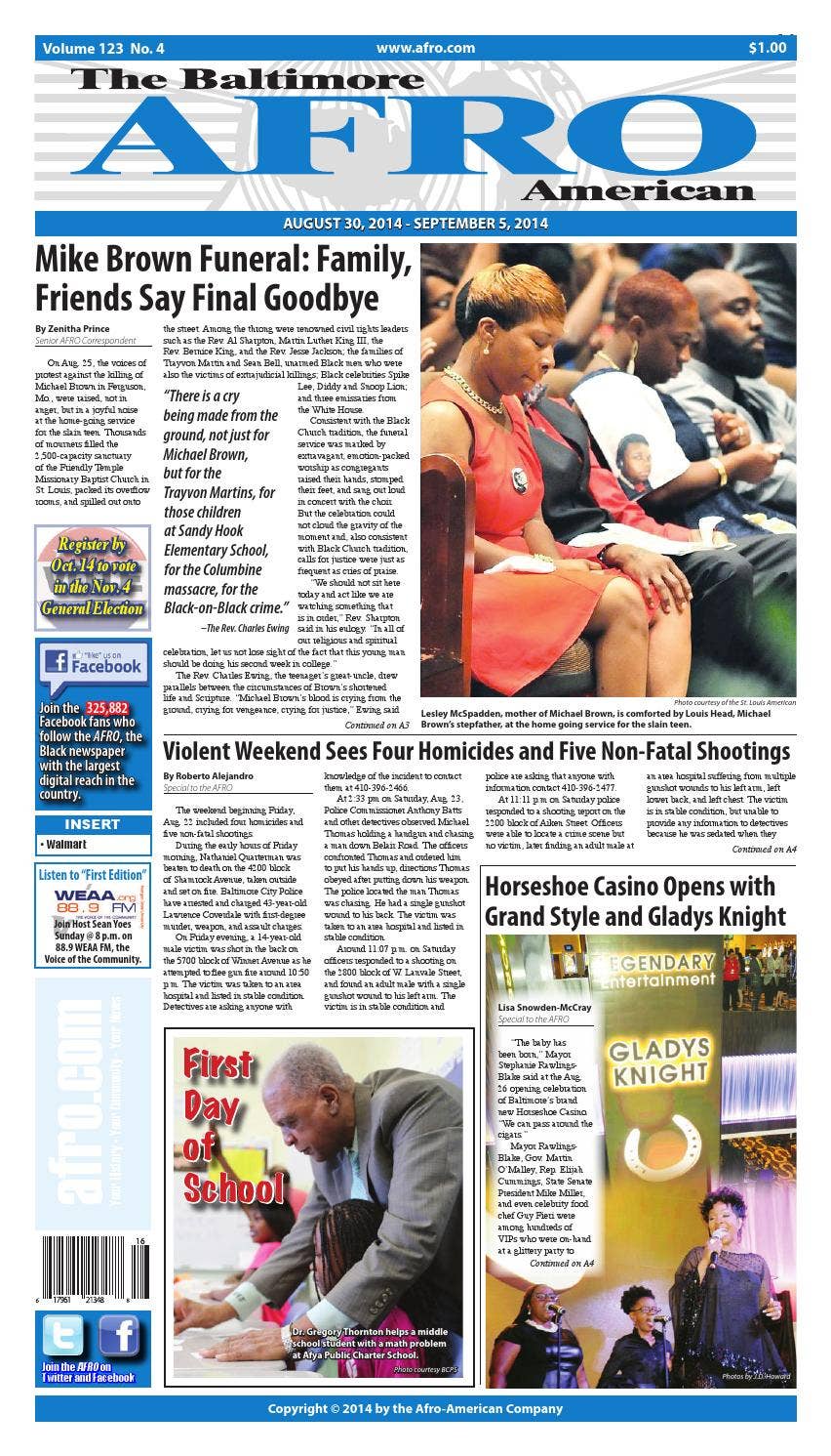 Baltimore Afro American Newspaper August 30 2014 by AFRO News - Issuu