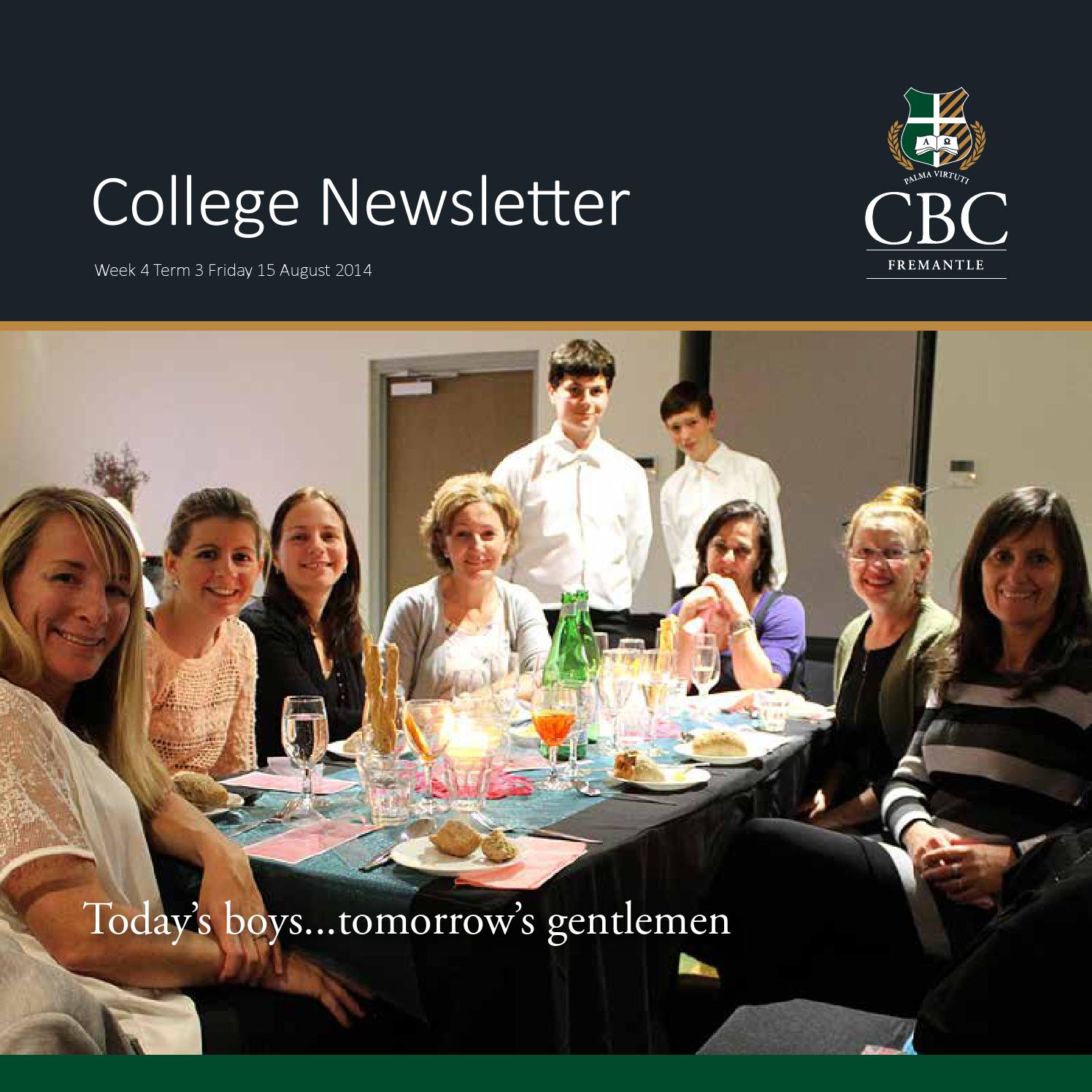 CBC Fremantle College Newsletter Week 4 term 3 by CBC Fremantle - Issuu