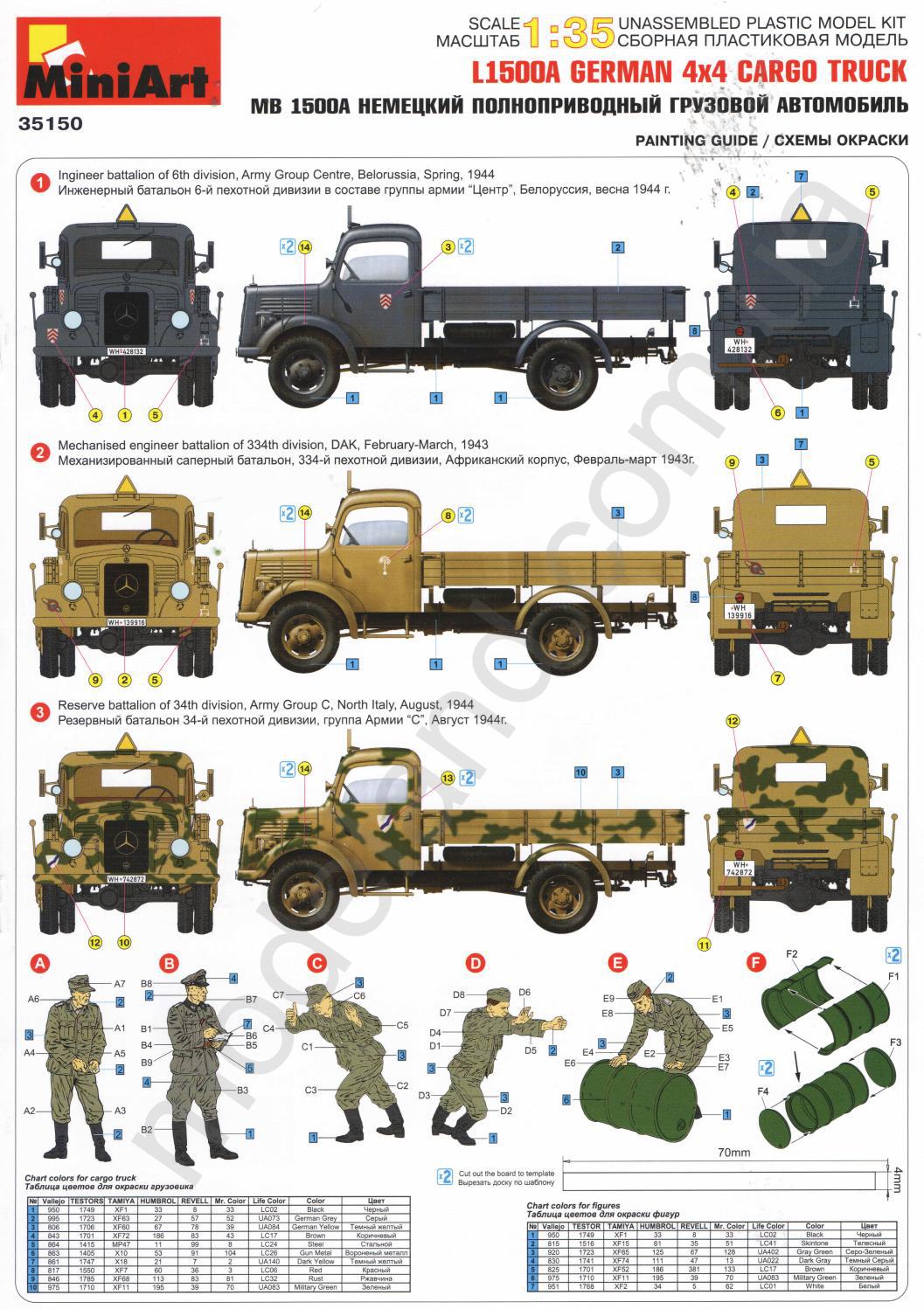 MiniArt 35150 Mercedes-Benz 1500A 4x4, схема сборки by Modeland - Issuu