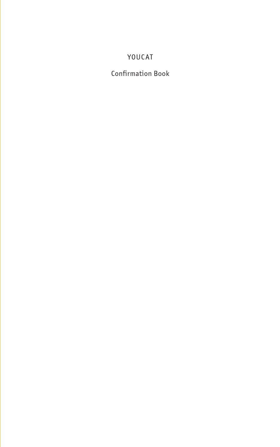 Do894 youcat confirmation book sample by Catholic Truth Society - Issuu