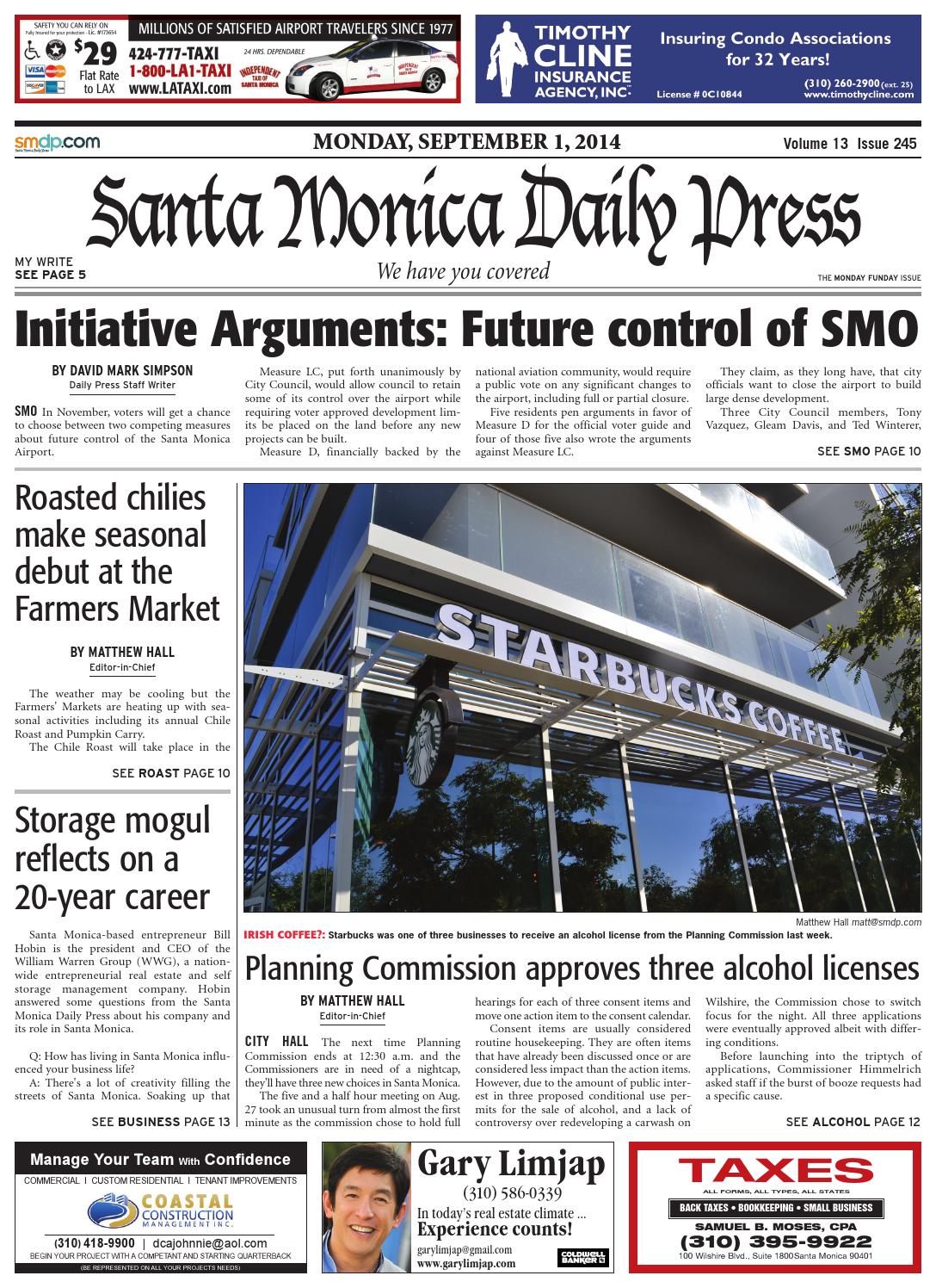 Santa Monica Daily Press, September 1, 2014 by Santa Monica Daily Press ...