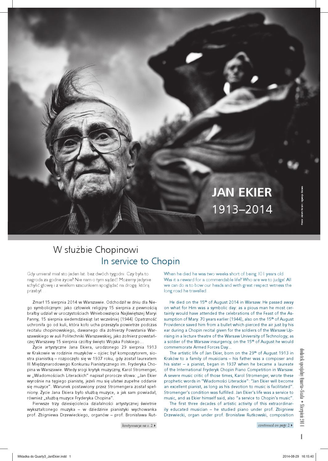 Quarta 3 - Jan Ekier by PWM Edition (Polskie Wydawnictwo Muzyczne) - Issuu