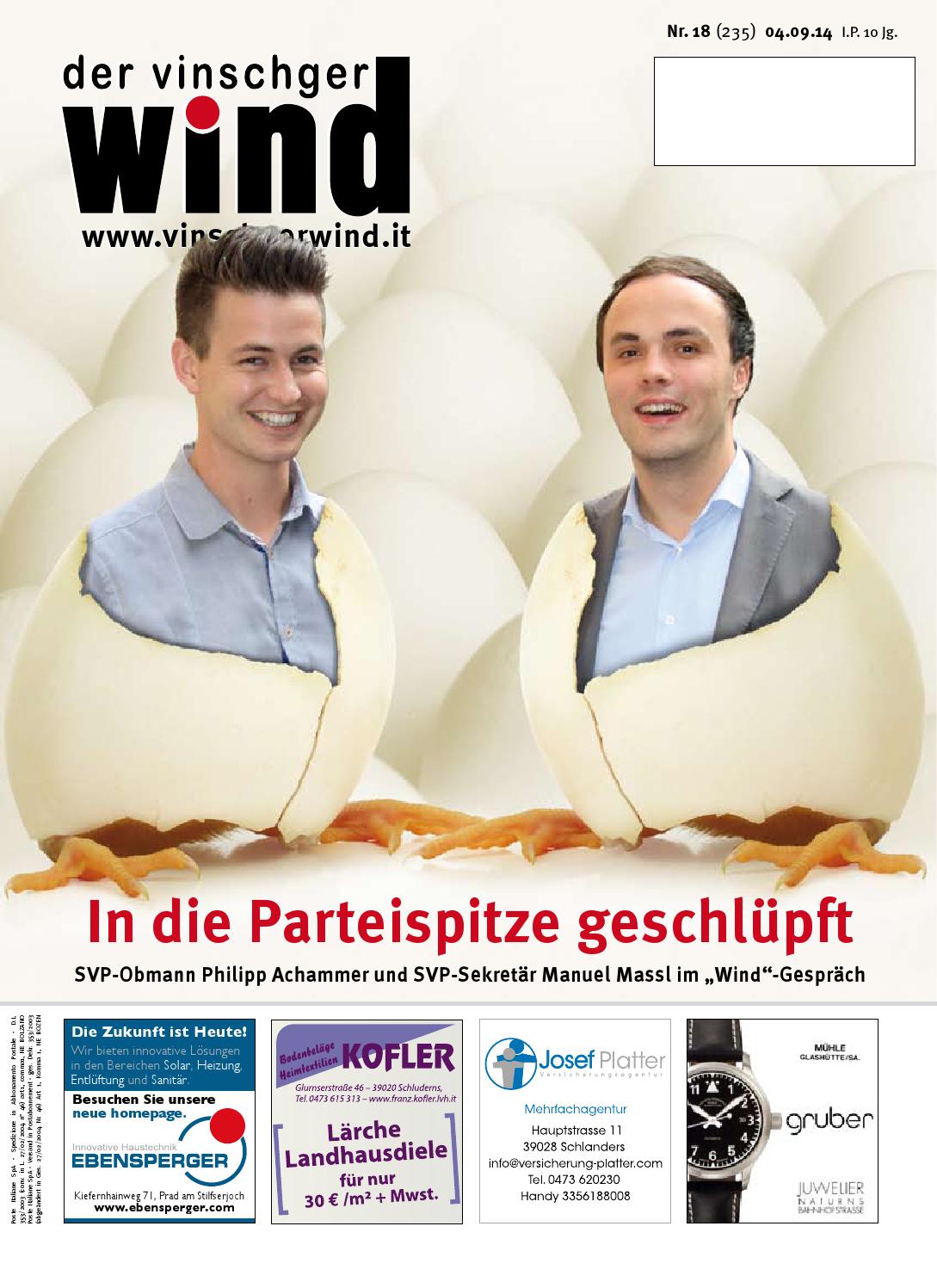 Vinschgerwind ausgabe 18-14 by Vinschgerwind - Issuu