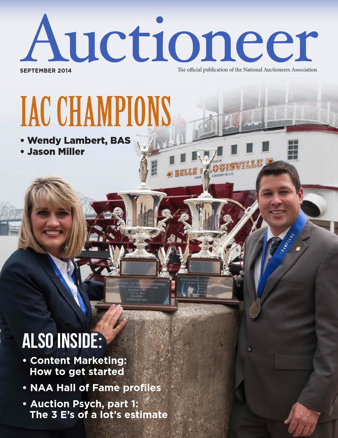 Auctioneer September 2014 by National Auction Association - Issuu