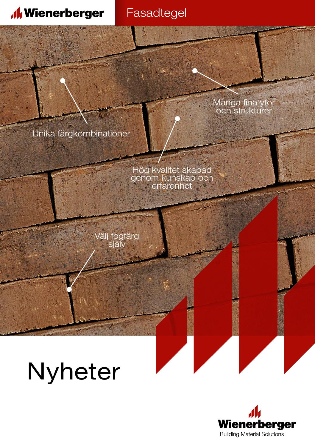 Nyheter tegelsten by Wienerberger AG - Issuu