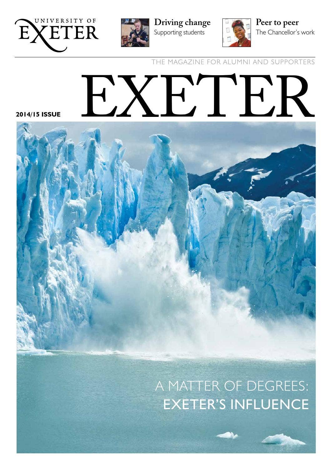 Exeter magazine 2014/15 by University of Exeter - Issuu