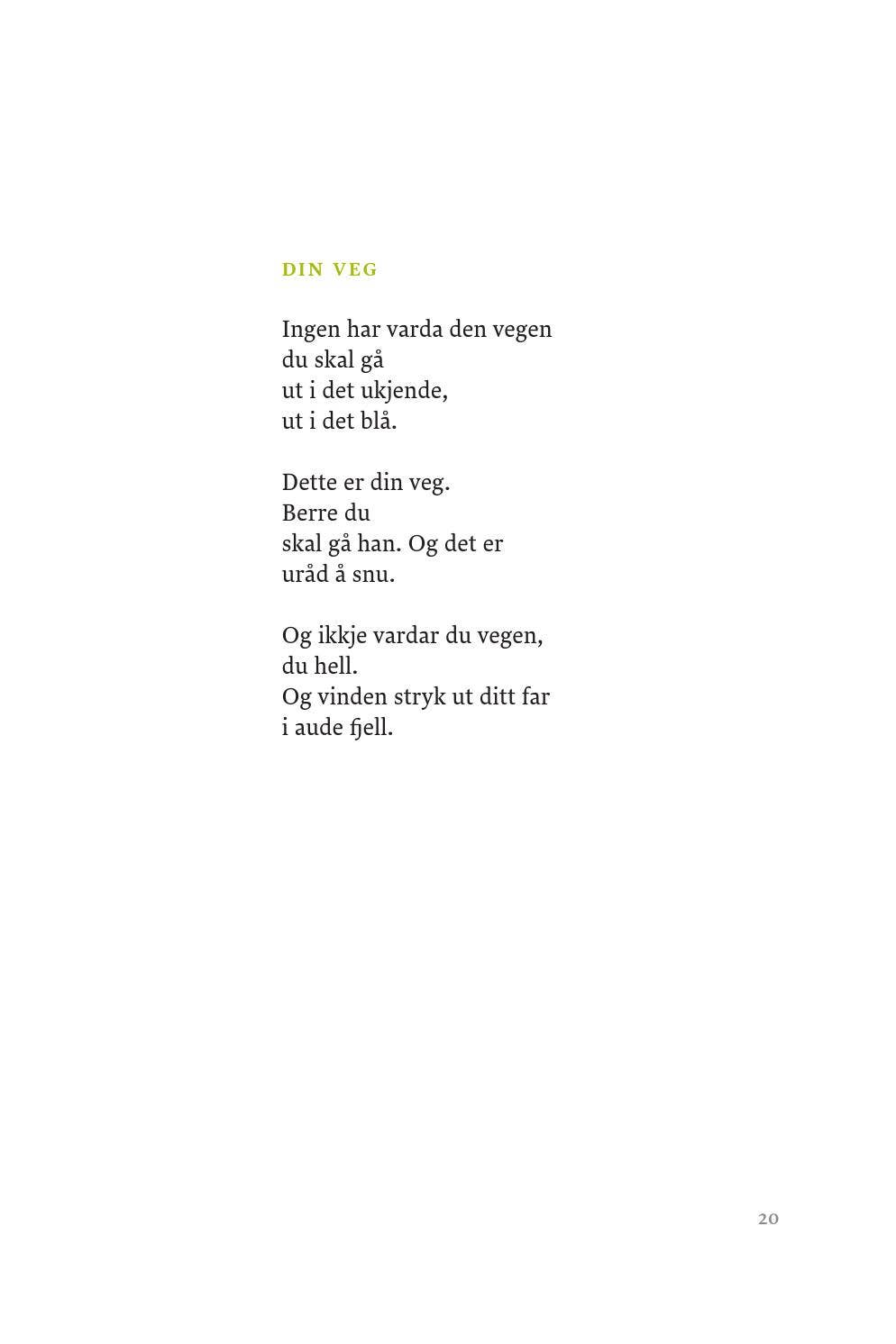 Olav H. Hauges vakraste dikt by Det Norske Samlaget - Issuu