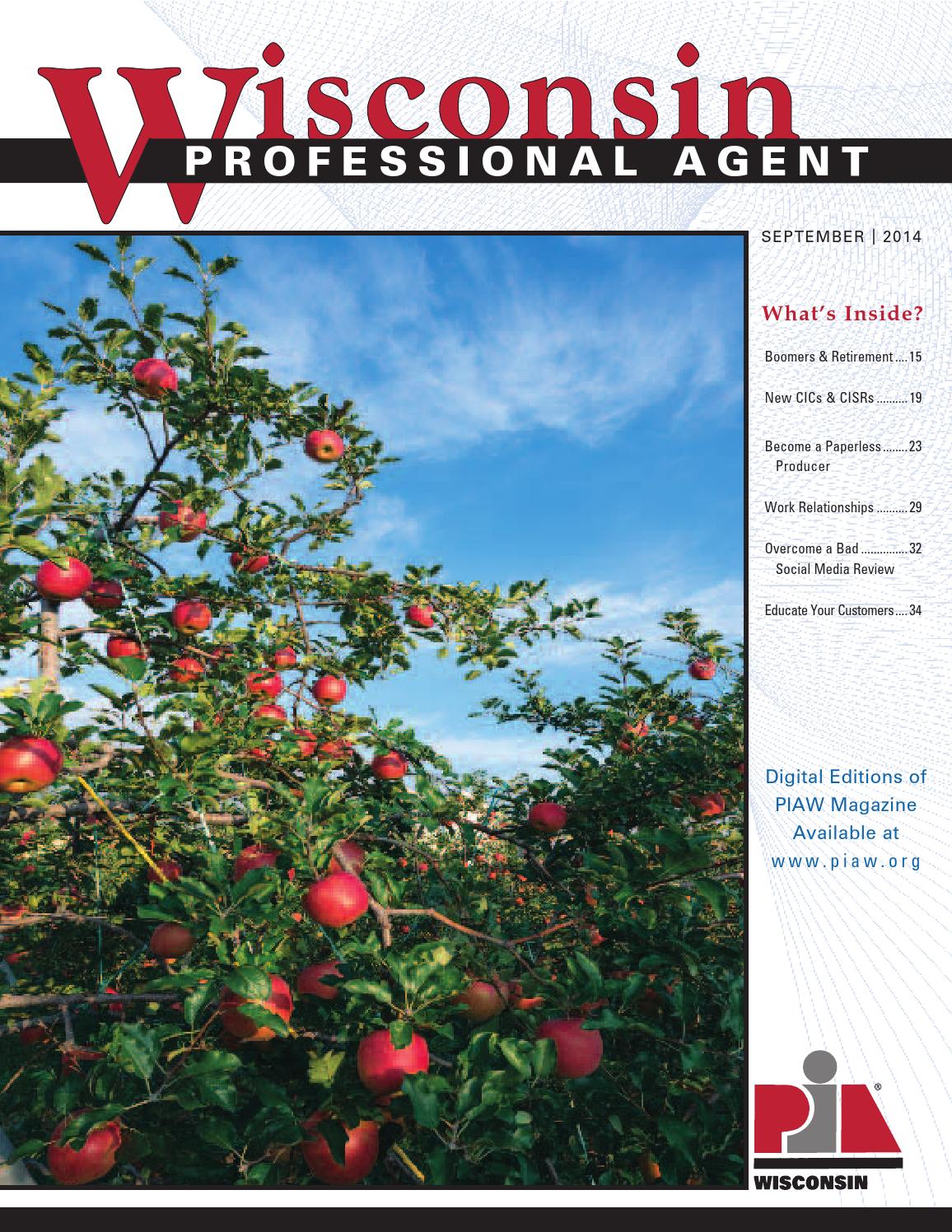 PIAW September 2014 Magazine by Professional Insurance Agents of ...