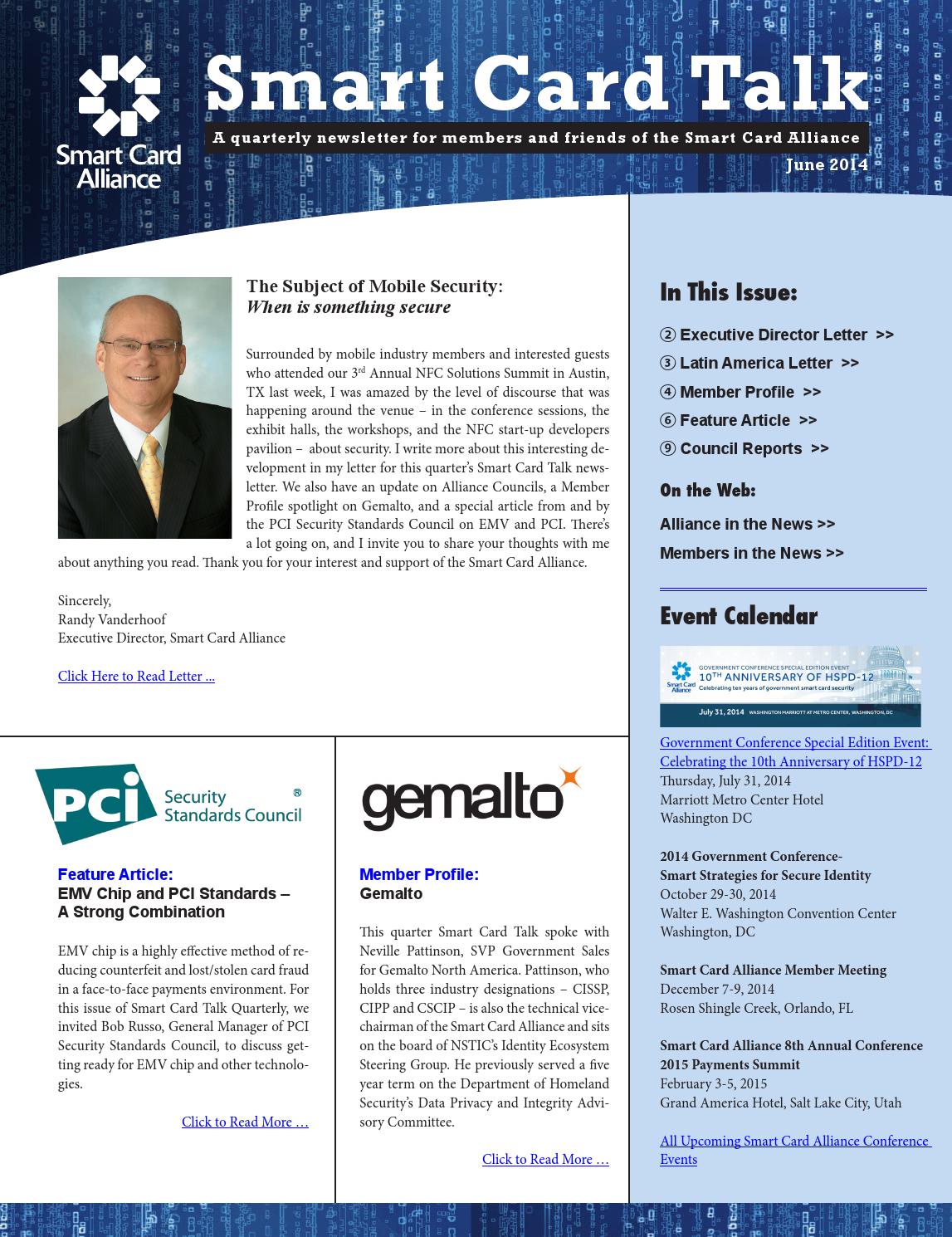 Smart Card Talk, Q2-2014 by Secure Technology Alliance - Issuu