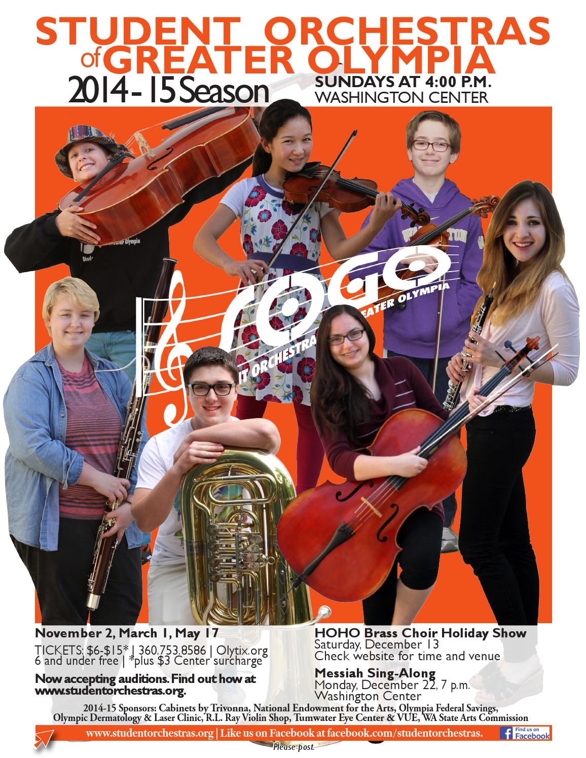 2014 15 Season Poster by Student Orchestras of Greater Olympia - Issuu