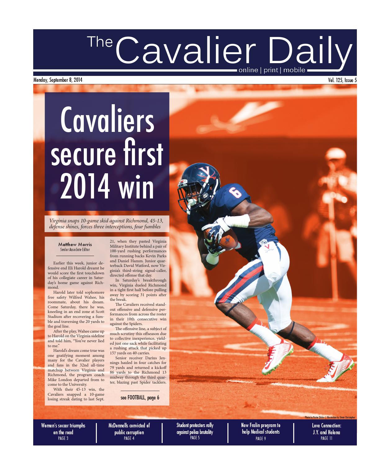 Monday, September 8, 2014 by The Cavalier Daily - Issuu