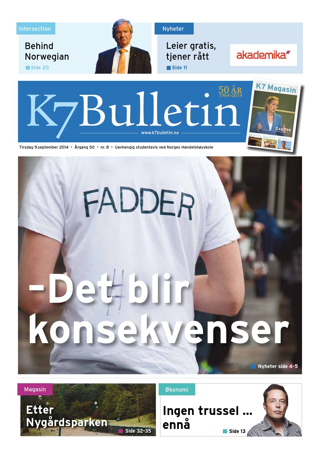 K7 Bulletin #8 2014 by NHH Alumni - Issuu
