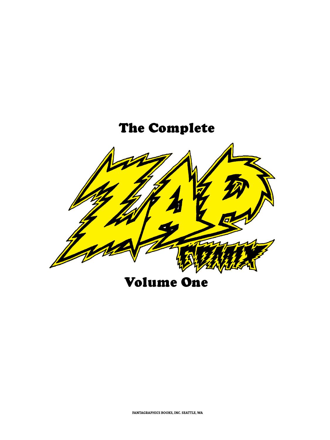 The Complete Zap Comix - preview by Fantagraphics - Issuu