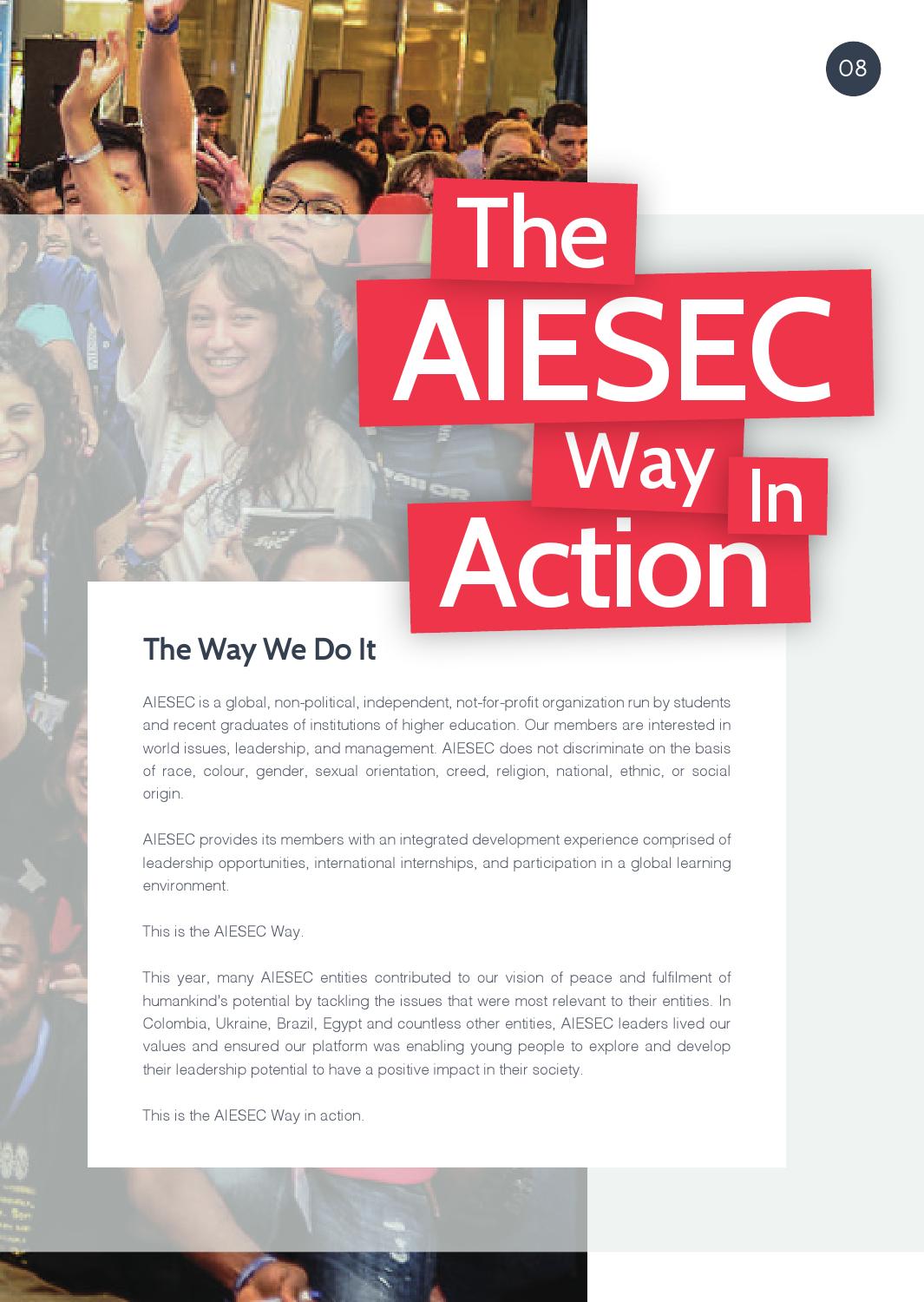 Lessons in Leadership | AIESEC International Global Annual Report 2013 ...
