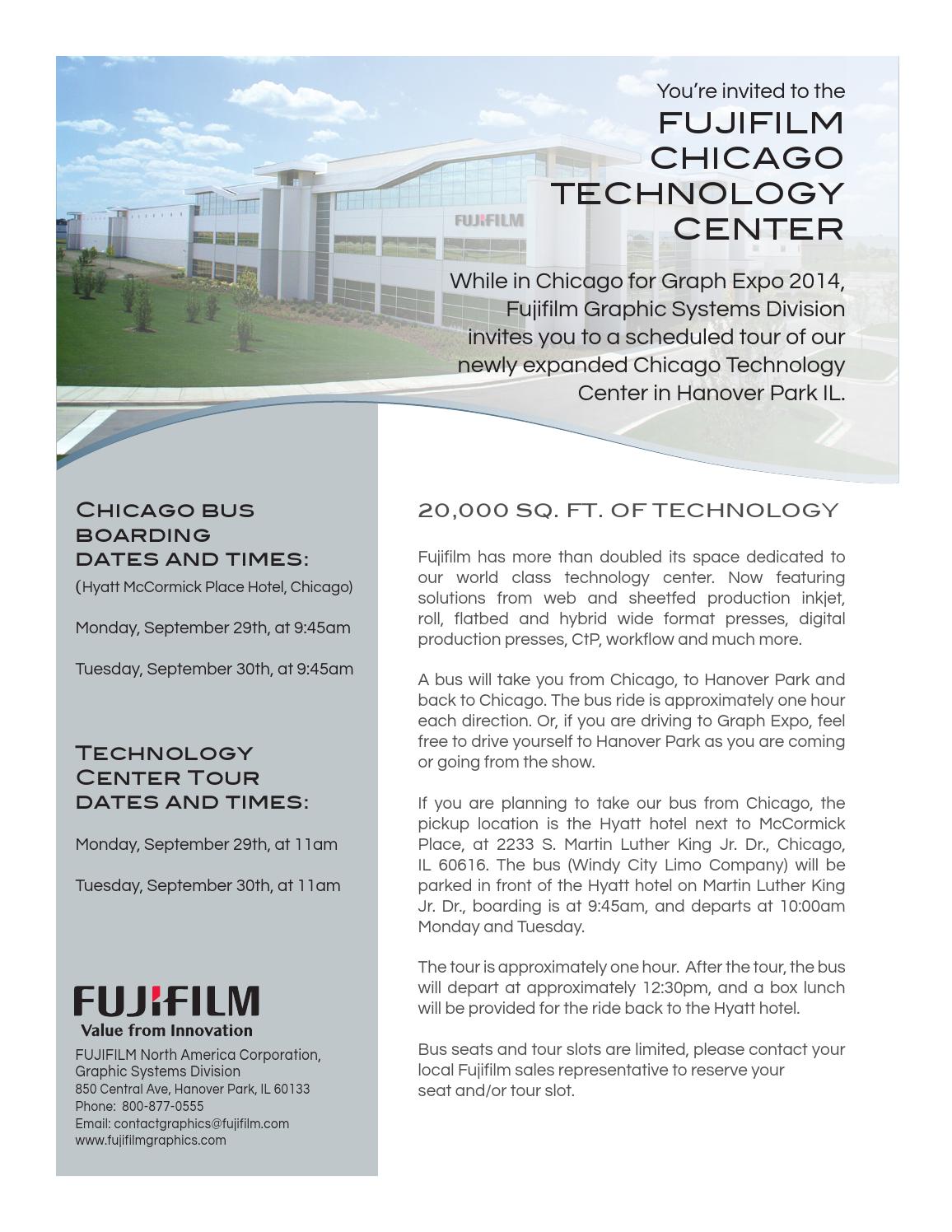 Fujifilm tech center tour flyer(1) by FUJIFILM print illustrated - Issuu