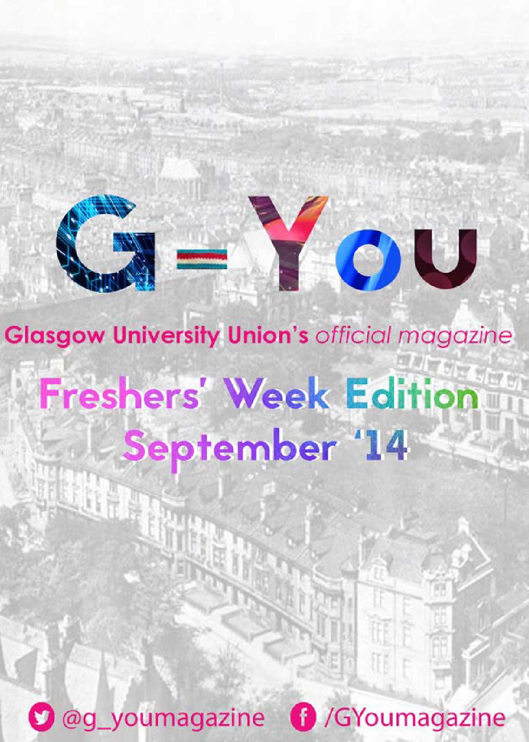 G-You Freshers' Week Edition 2014 by Glasgow University Union's ...