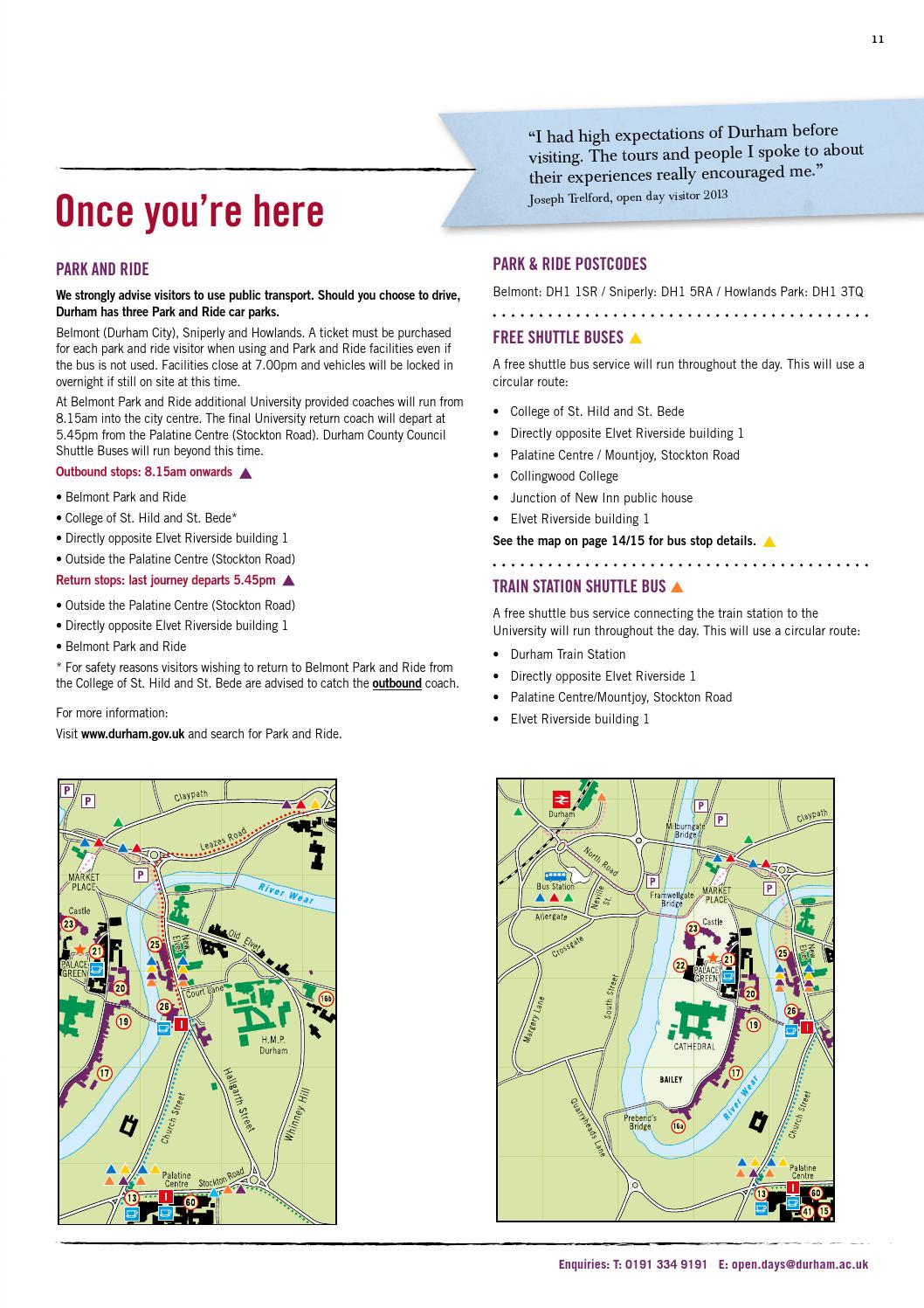 Durham University Campus Map