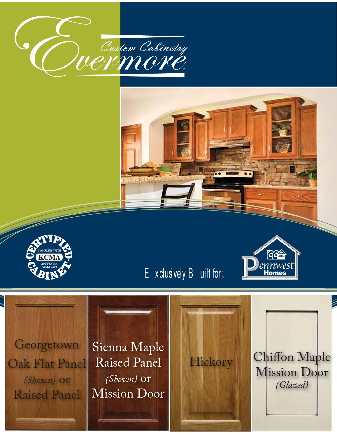 Pennwest Evermore KCMA Cabinets 2015 by Commodore Homes, LLC - Issuu