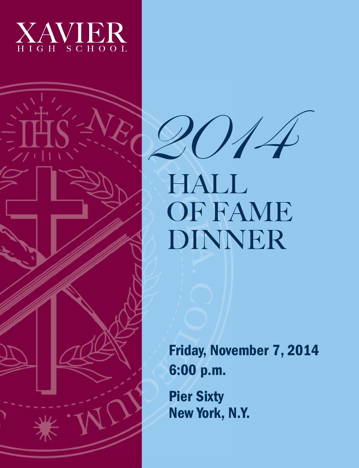Hall of Fame Inductees: 2014 by Xavier High School - Issuu