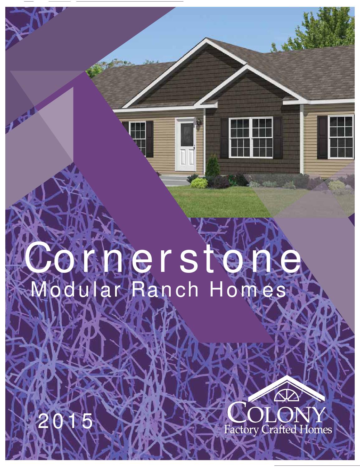 Cornerstone Modular Ranch 2015 by Commodore Homes, LLC - Issuu