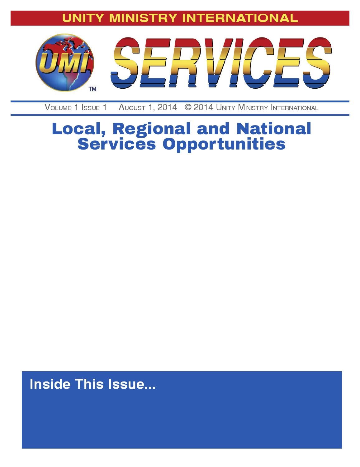 Umi services by Unity Ministry International - Issuu