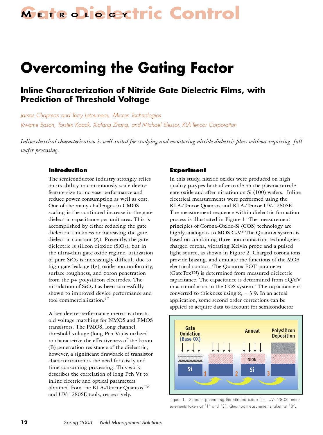 Spring03 overcoming gating factor by KLA Corporation - Issuu