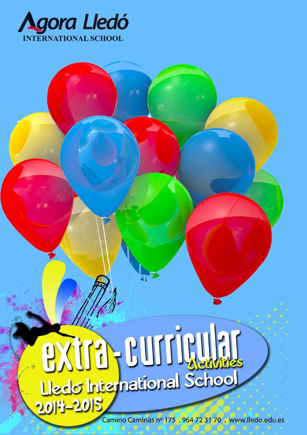 Extraschool activities Agora Lledó International School | 2014-2015 by NACE Schools - Issuu