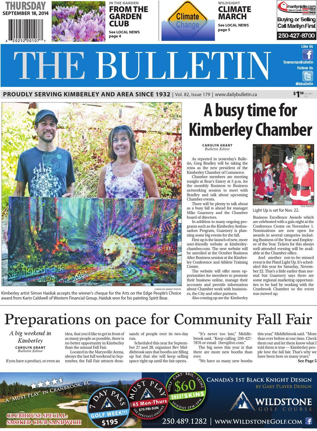 Kimberley Daily Bulletin, September 18, 2014 by Black Press Media Group ...