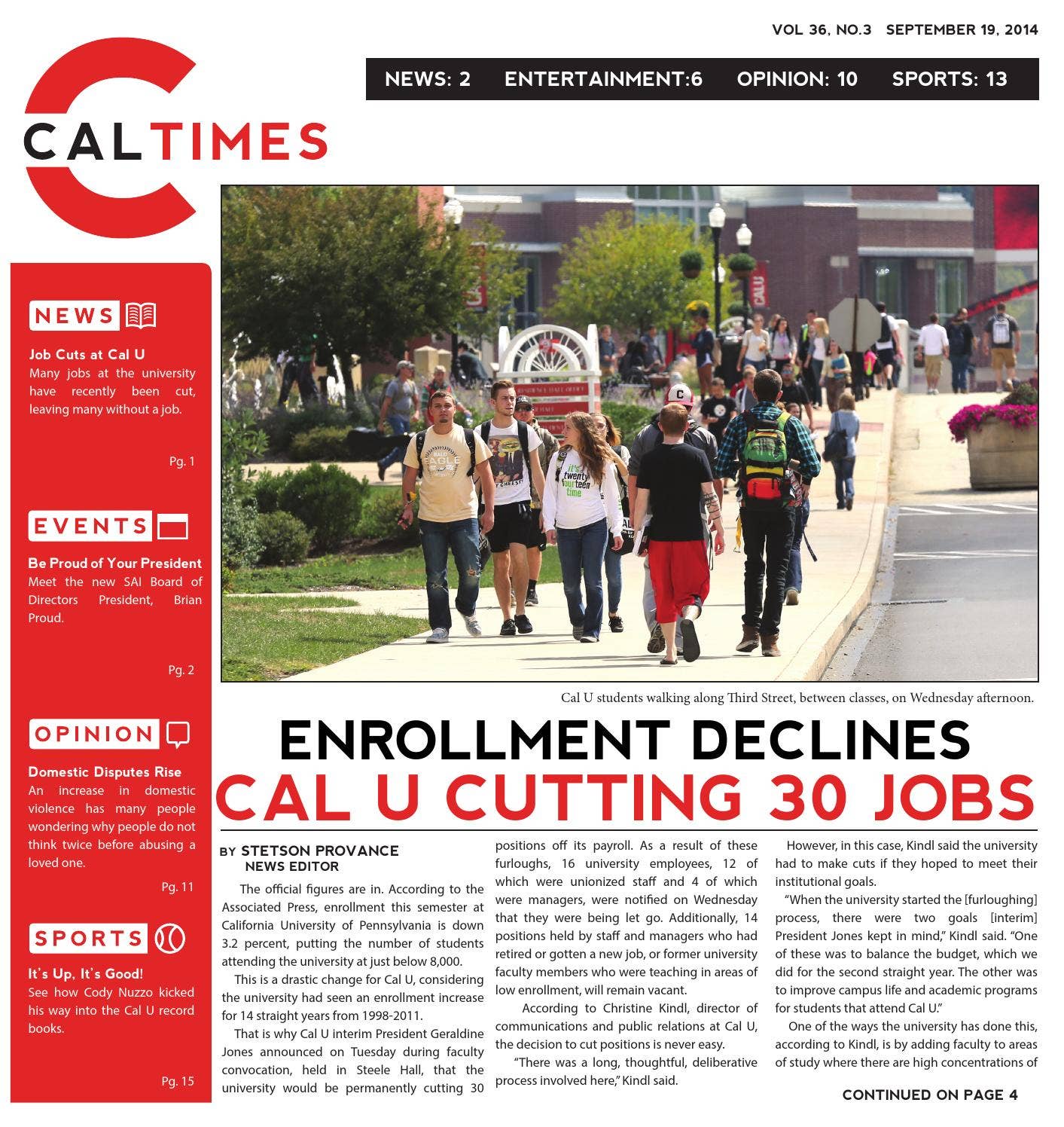 Cal Times Sept. 19, 2014 by Cal Times - Issuu