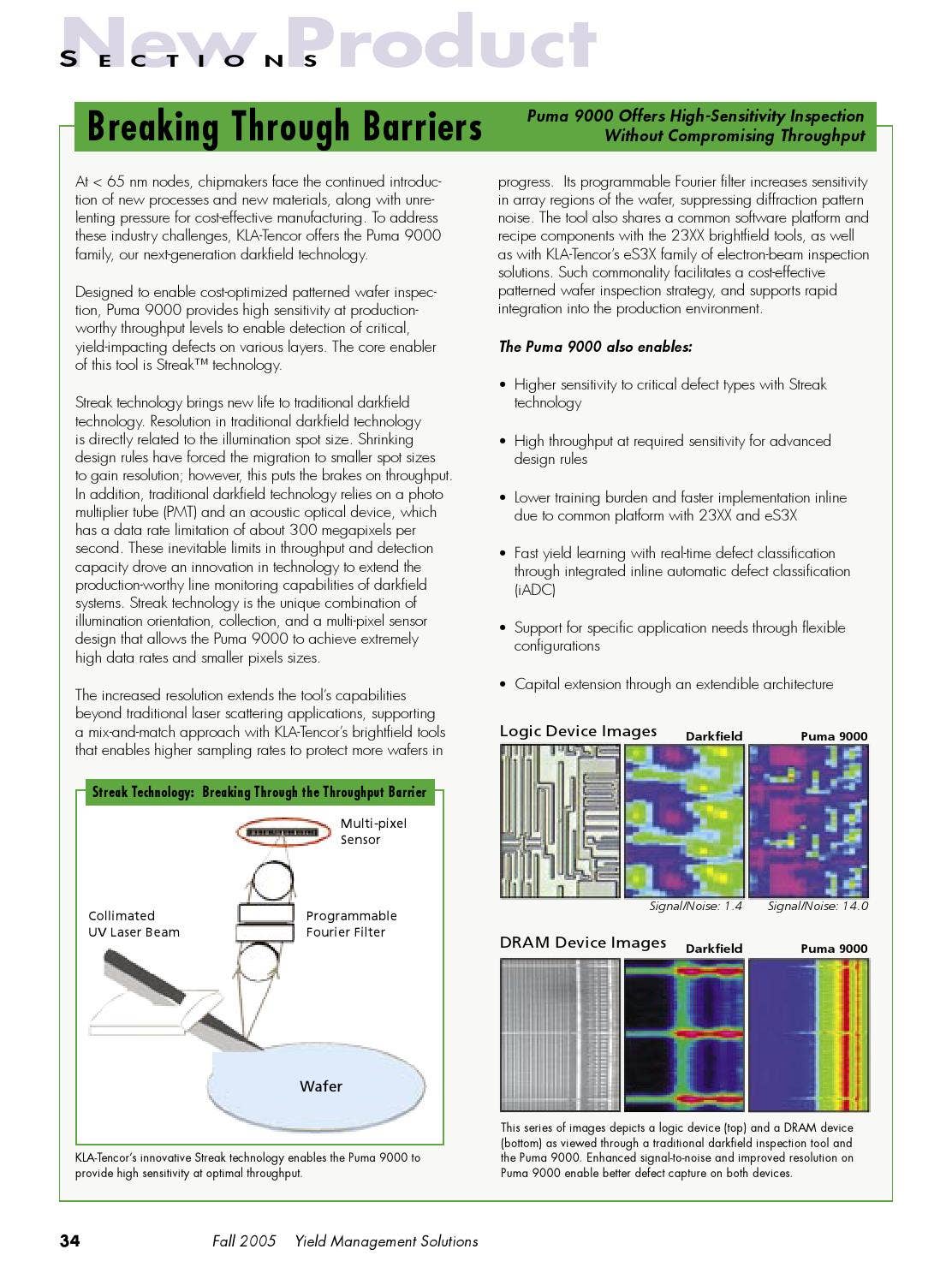Fall05 new products puma by KLA Corporation - Issuu