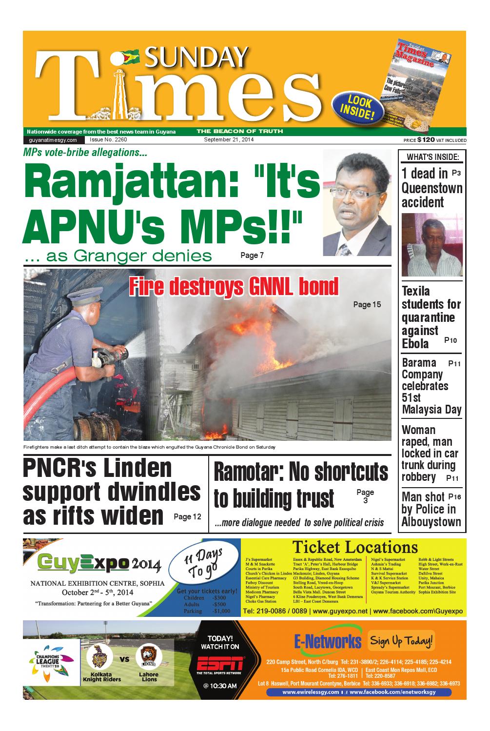 Guyana Times, September 21, 2014 by Gytimes - Issuu