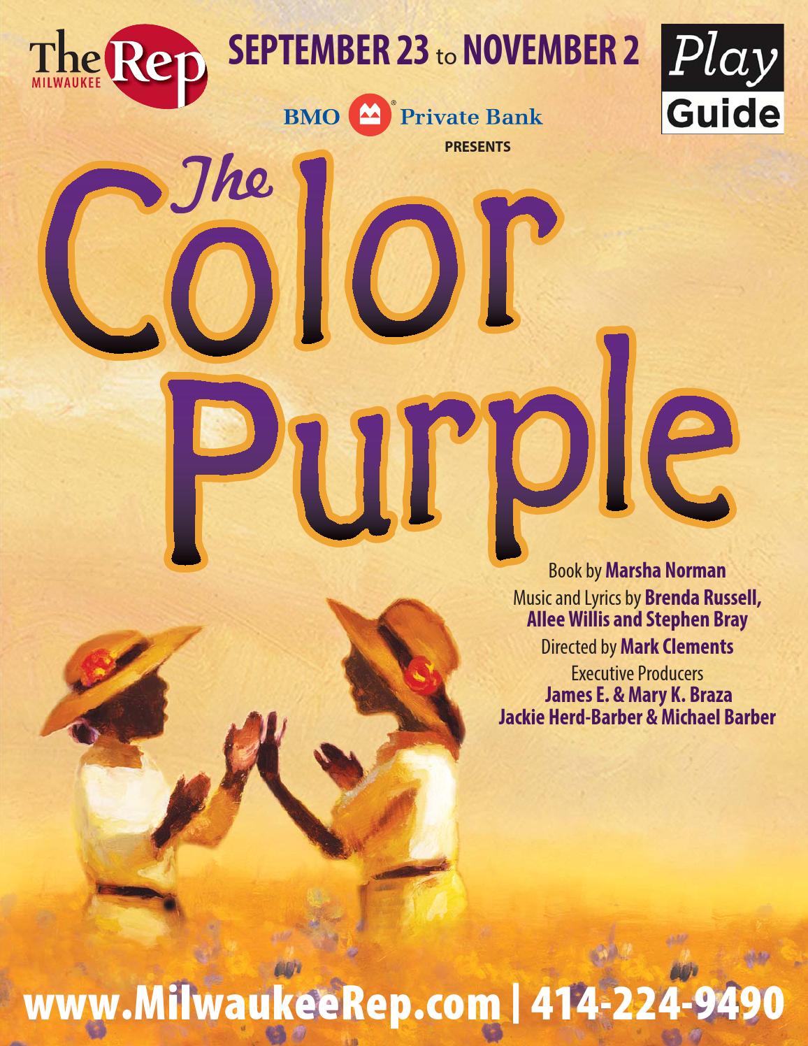 "The Color Purple" Play Guide by Milwaukee Rep - Issuu