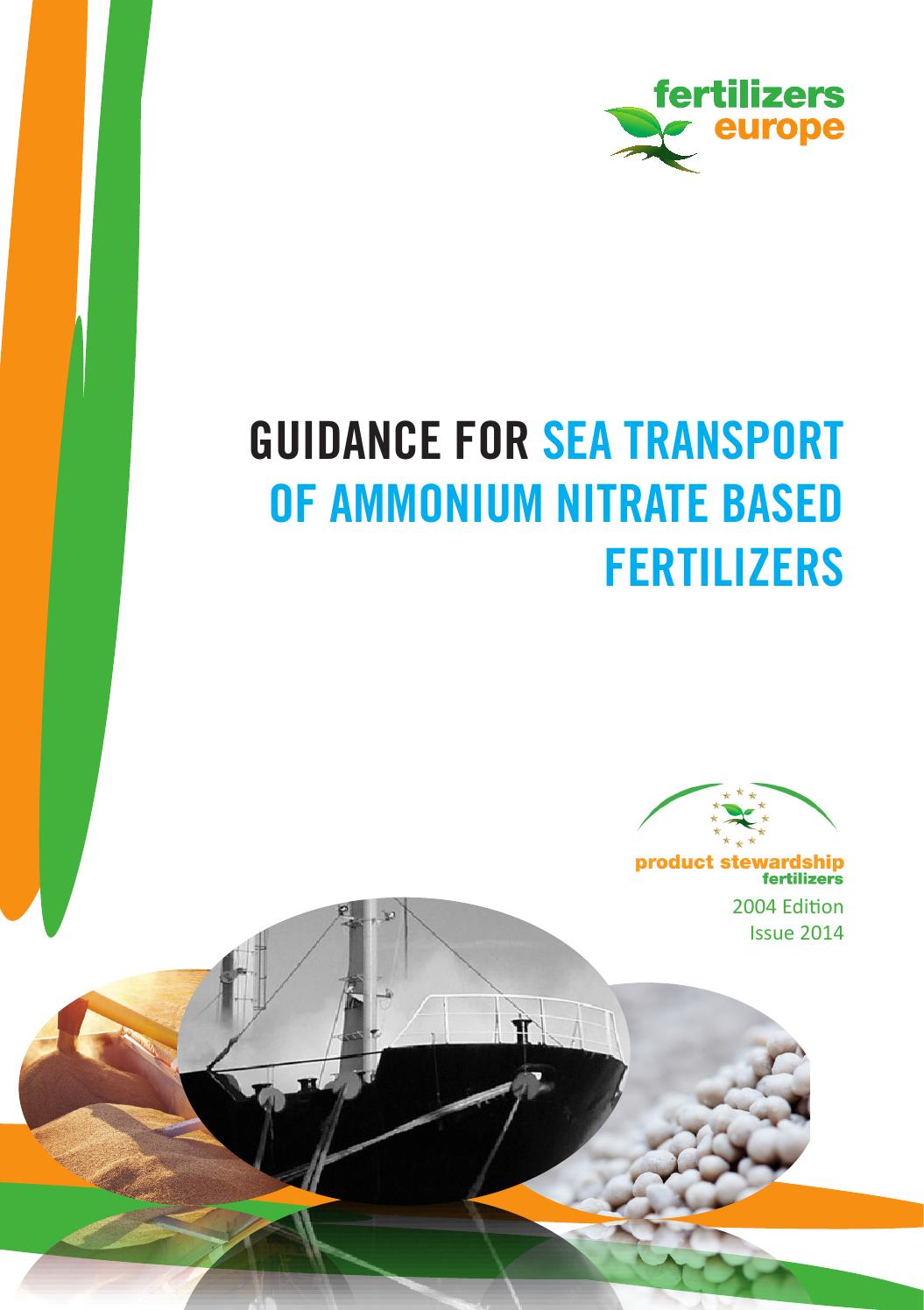 Guidance for sea transport of ammonium nitrate based fertilizers 01 by ...