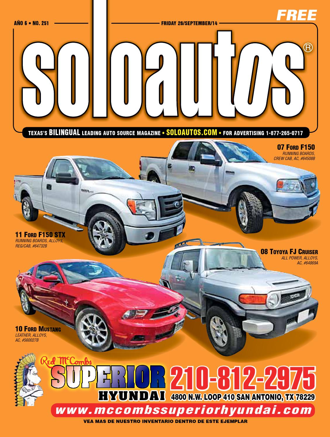 Soloautos San Antonio - September 26, 2014 by Soloautos - Issuu