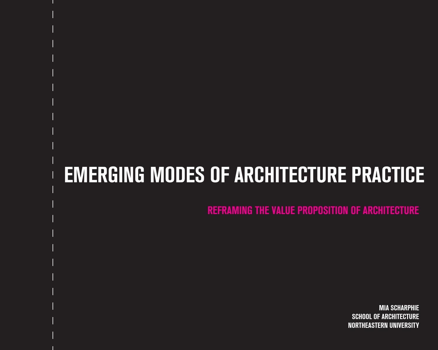 Emerging Modes of Architecture by Northeastern School of Architecture ...