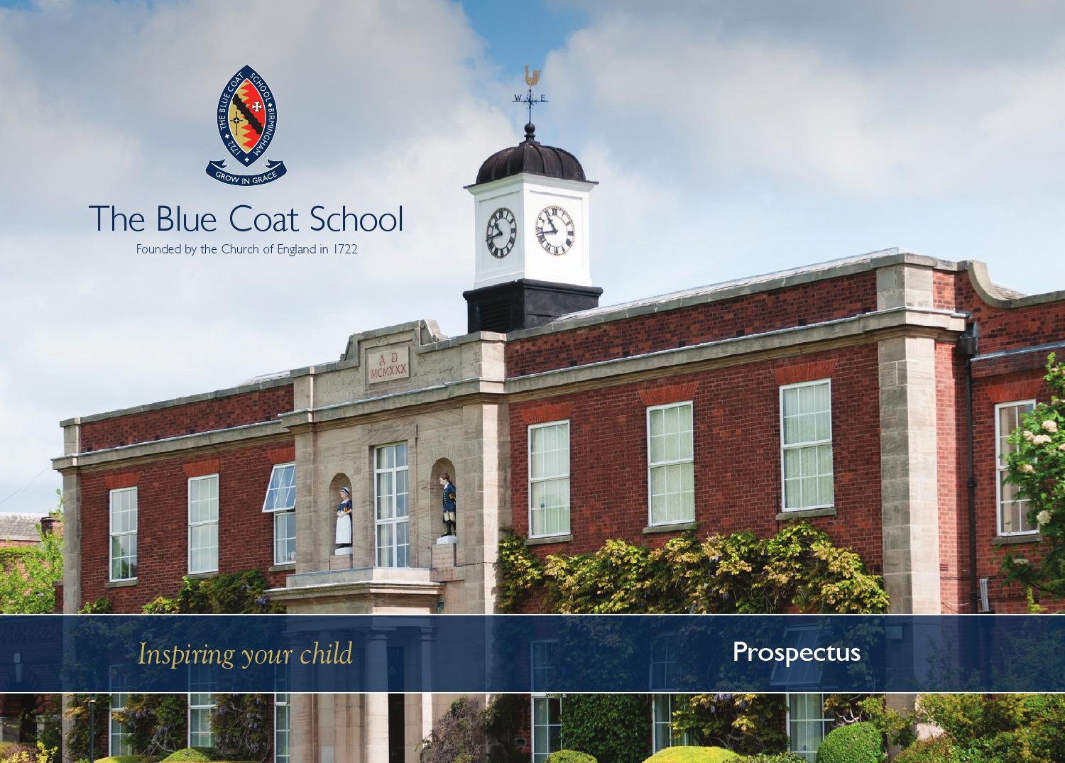 The Blue Coat School, Birmingham - Prospectus by The Blue Coat School ...