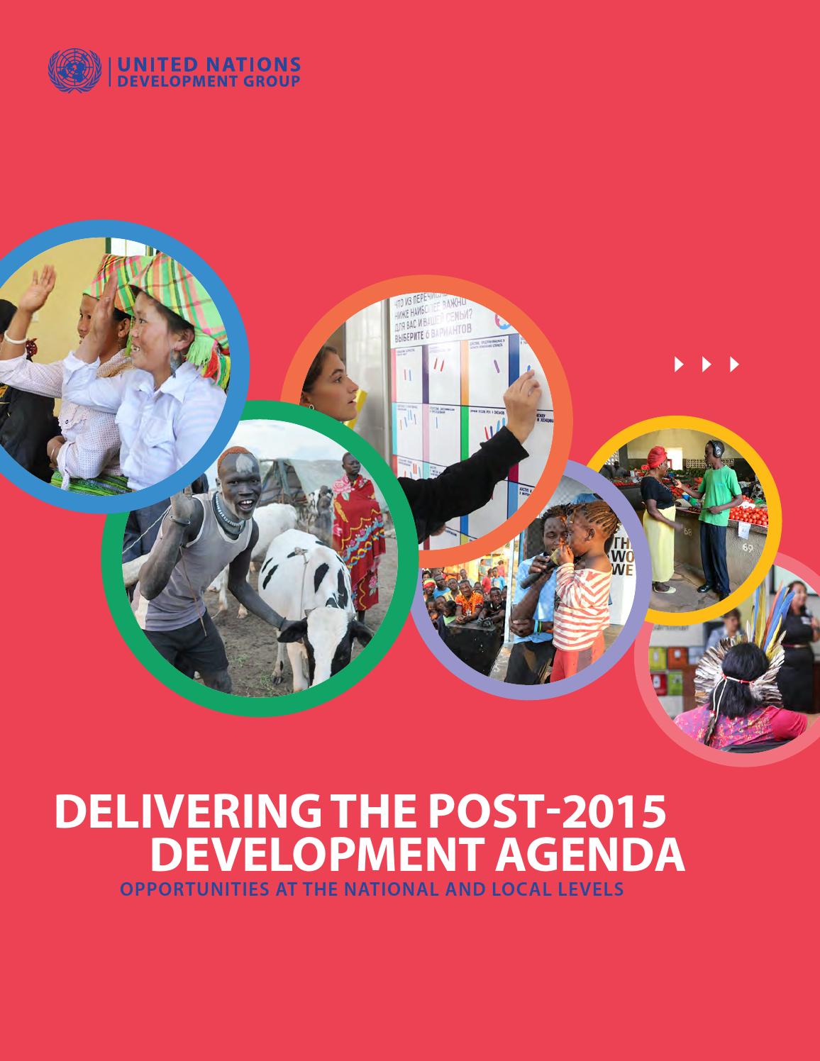 Delivering the post 2015 development agenda by UNDP ART Initiative - Issuu