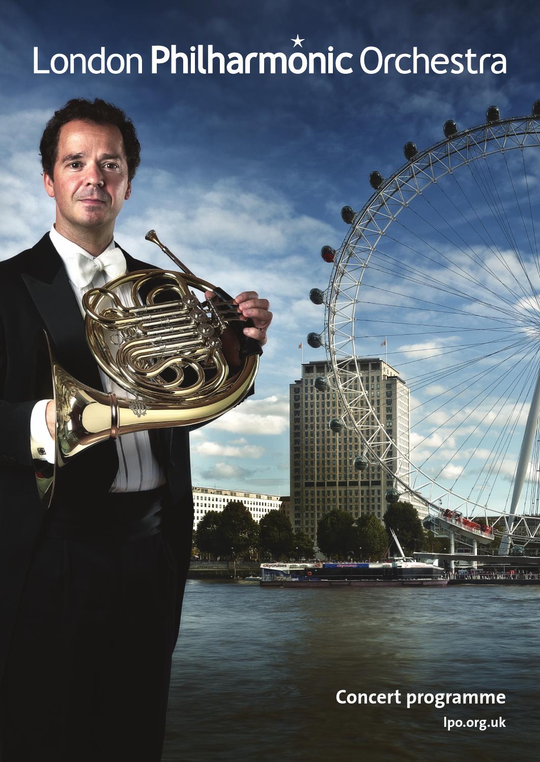 London Philharmonic Orchestra concert programme 3 Oct 2014 by London ...