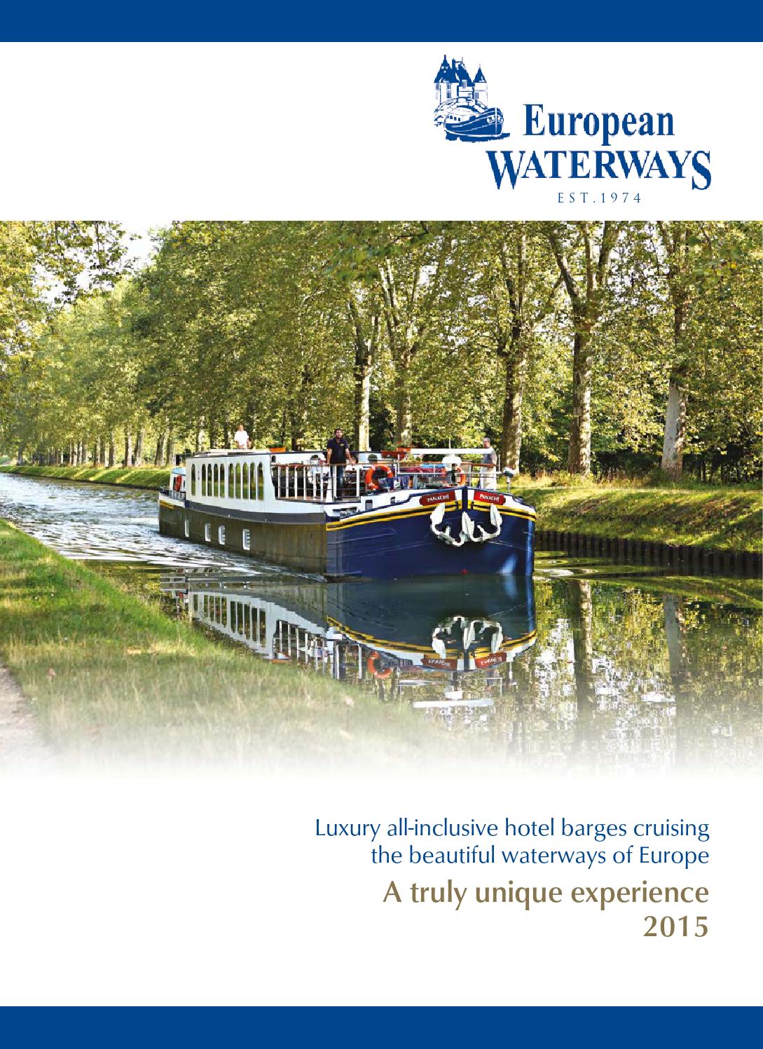 European Waterways Brochure 2015 - Agents Version by European Waterways ...