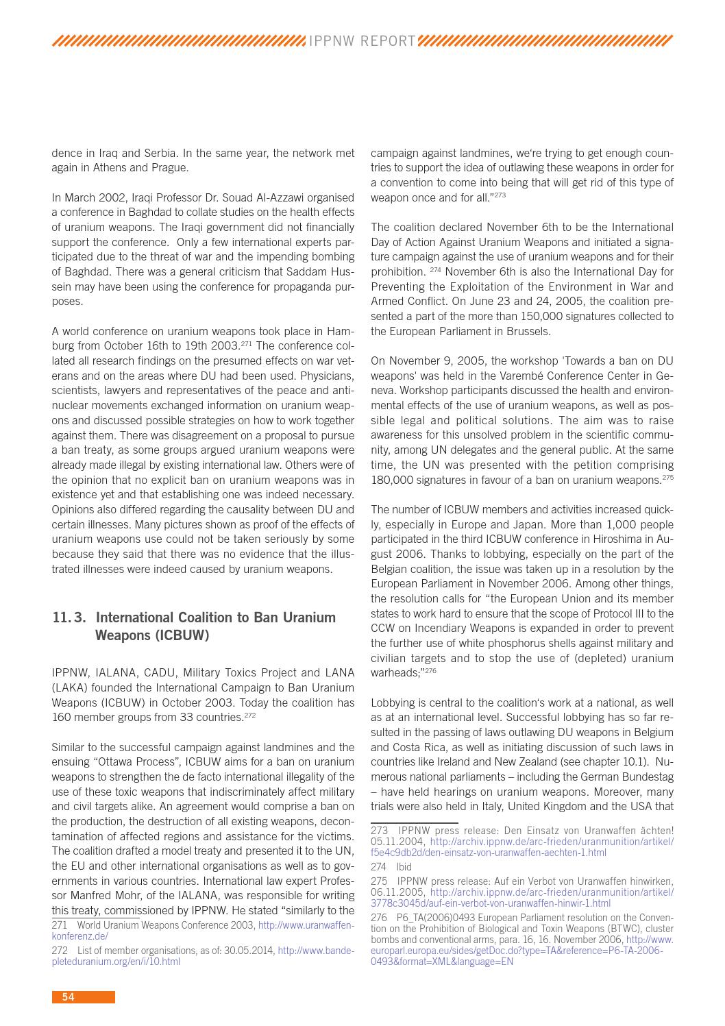 The health effects of uranium weapons by IPPNW - Issuu