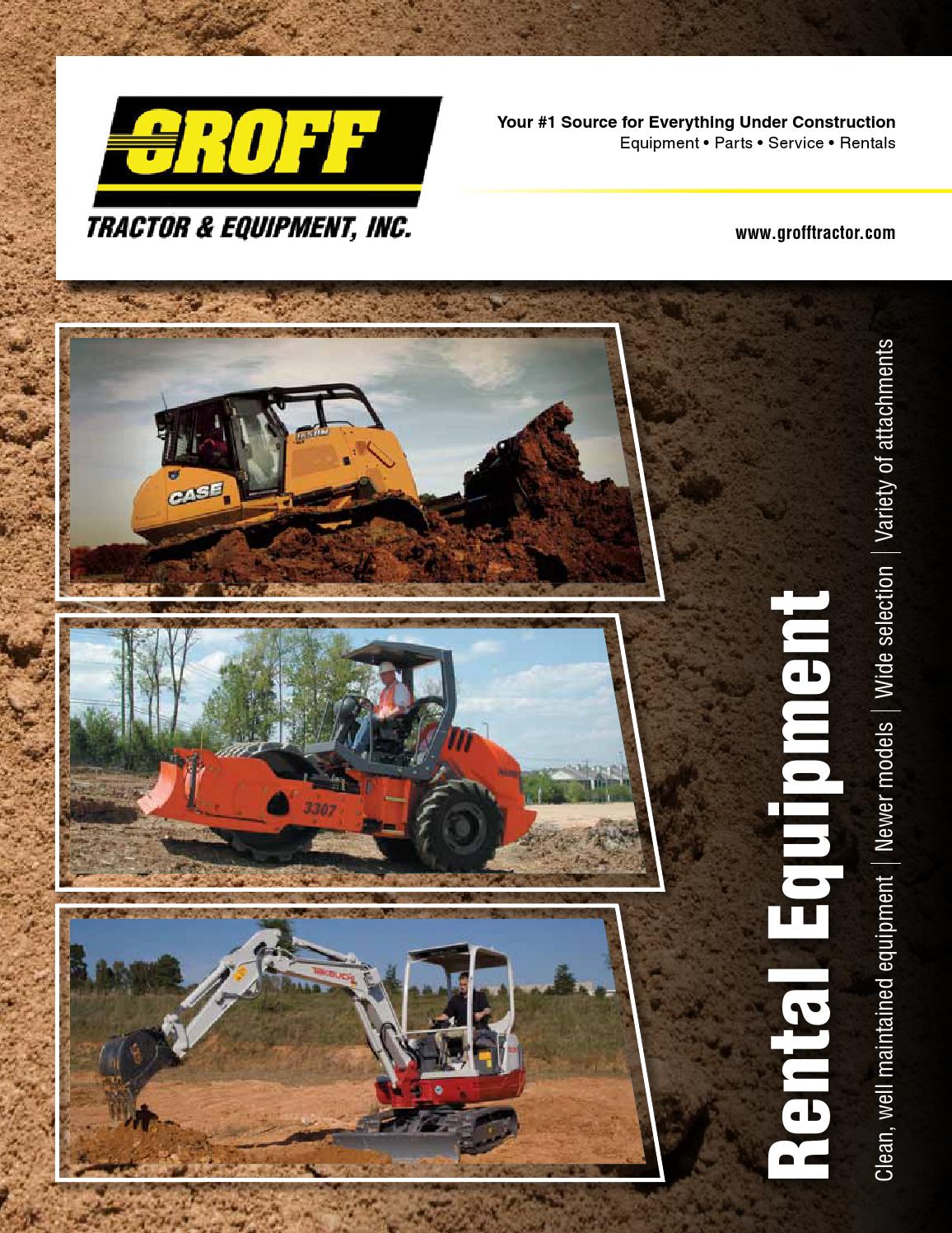 Groff Tractor & Equipment Rental Guide by Winsby Inc. - Issuu