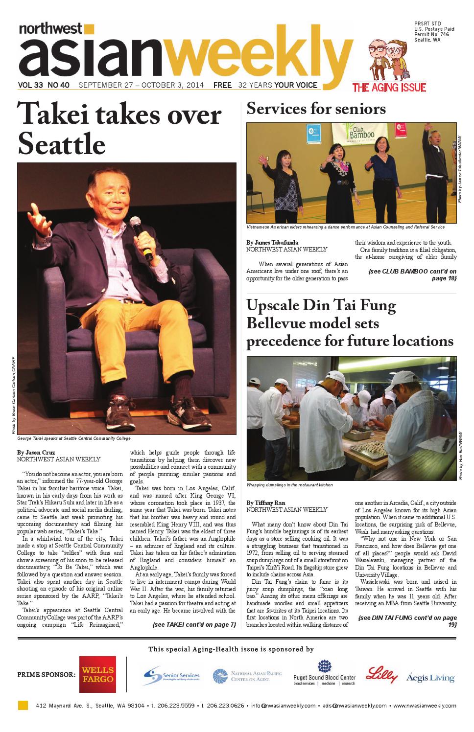 VOL 33 NO 40 | SEPTEMBER 27 – OCTOBER 3, 2014 by Northwest Asian Weekly ...