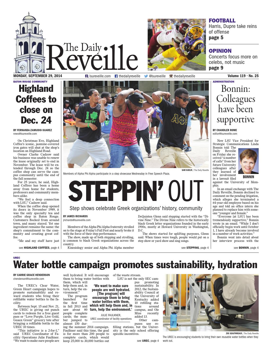 The Daily Reveille - September 29, 2014 by Reveille - Issuu