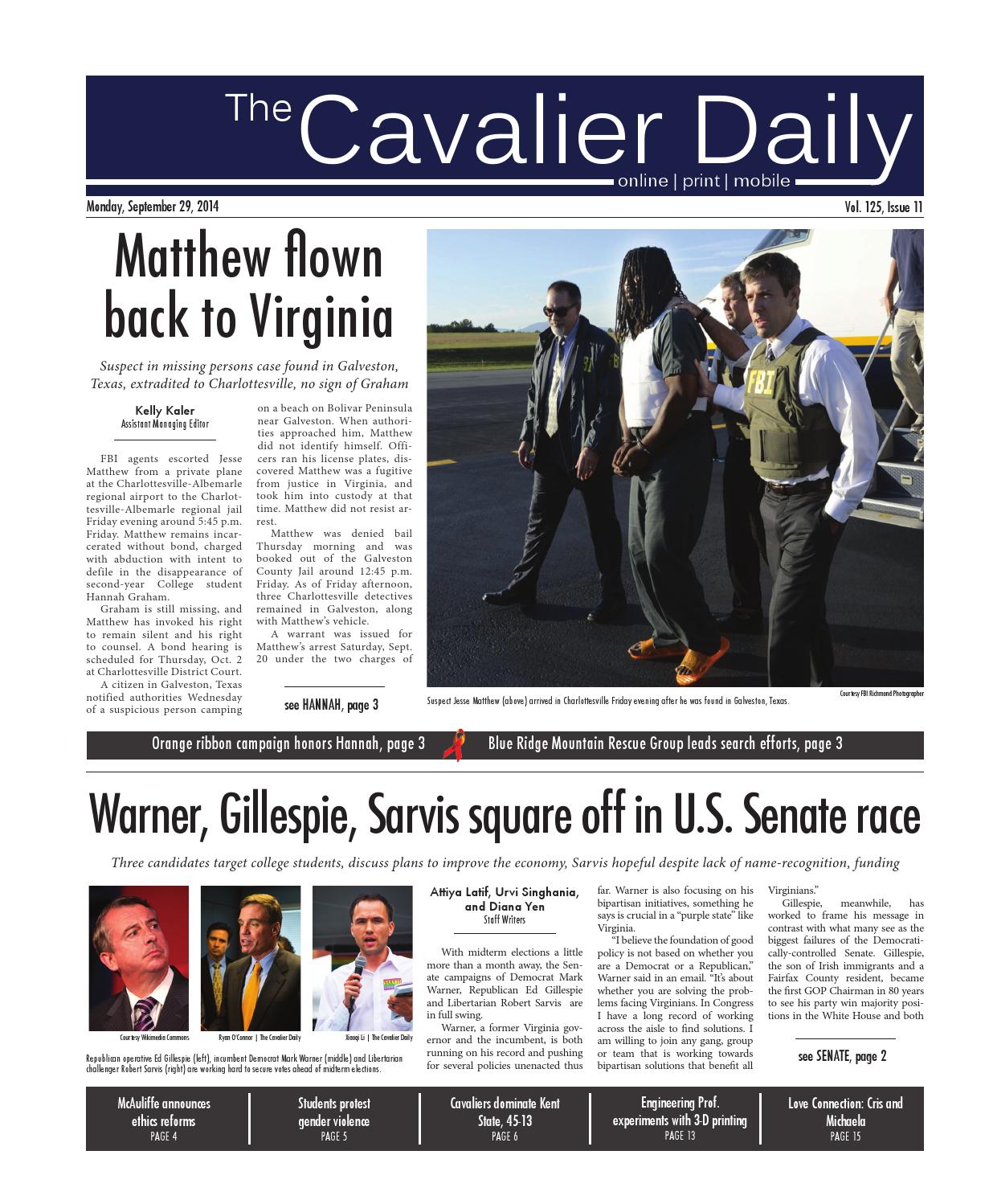 Monday, September 29, 2014 by The Cavalier Daily - Issuu